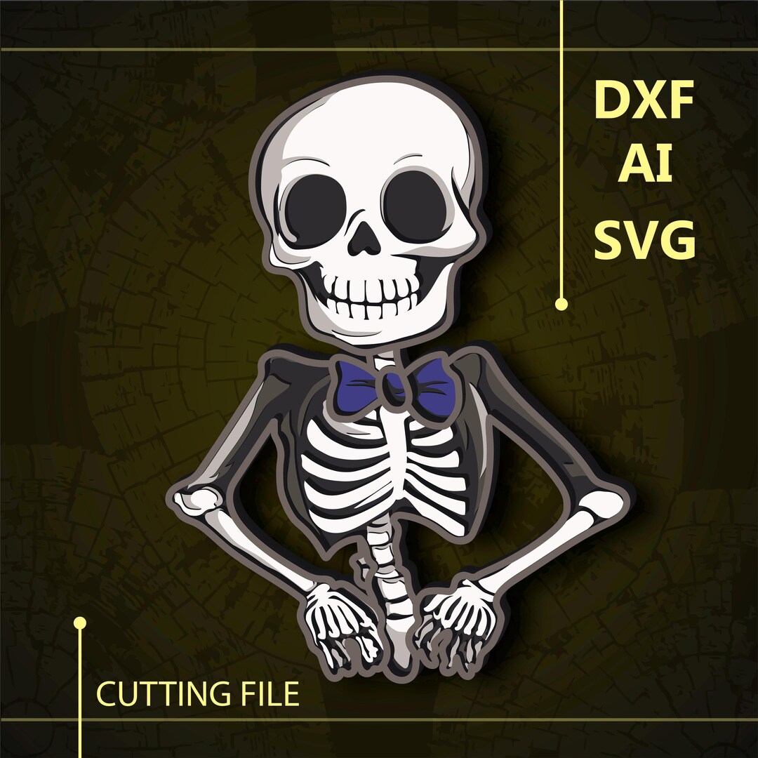 Skeleton Multilayer SVG/ Skeleton CNC File/ Cricut File / Cutting File ...