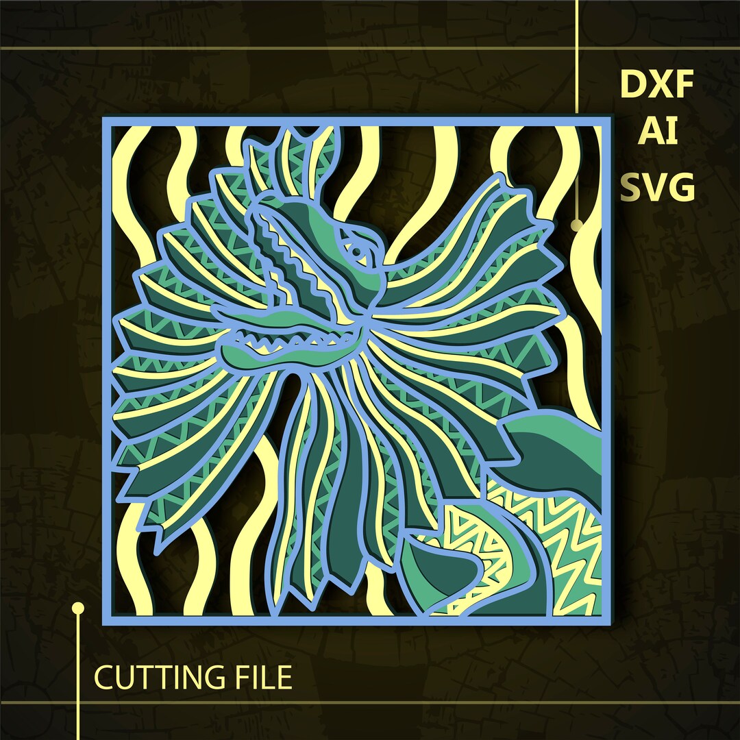 Dilophosaurus Multilayer SVG/ Dilophosaurus CNC File / Multilayer Svg ...