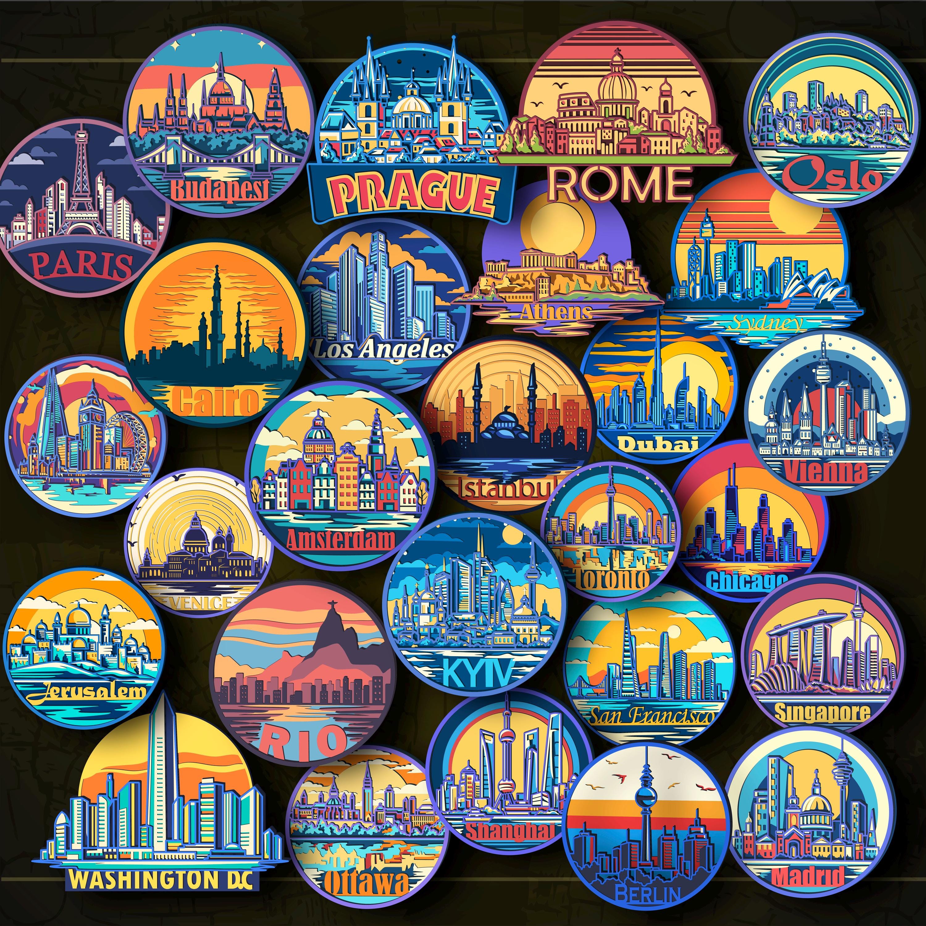 Mega Bundle City Multilayer SVG. CNC. Cricut. Paper Cutting. Laser Cut ...