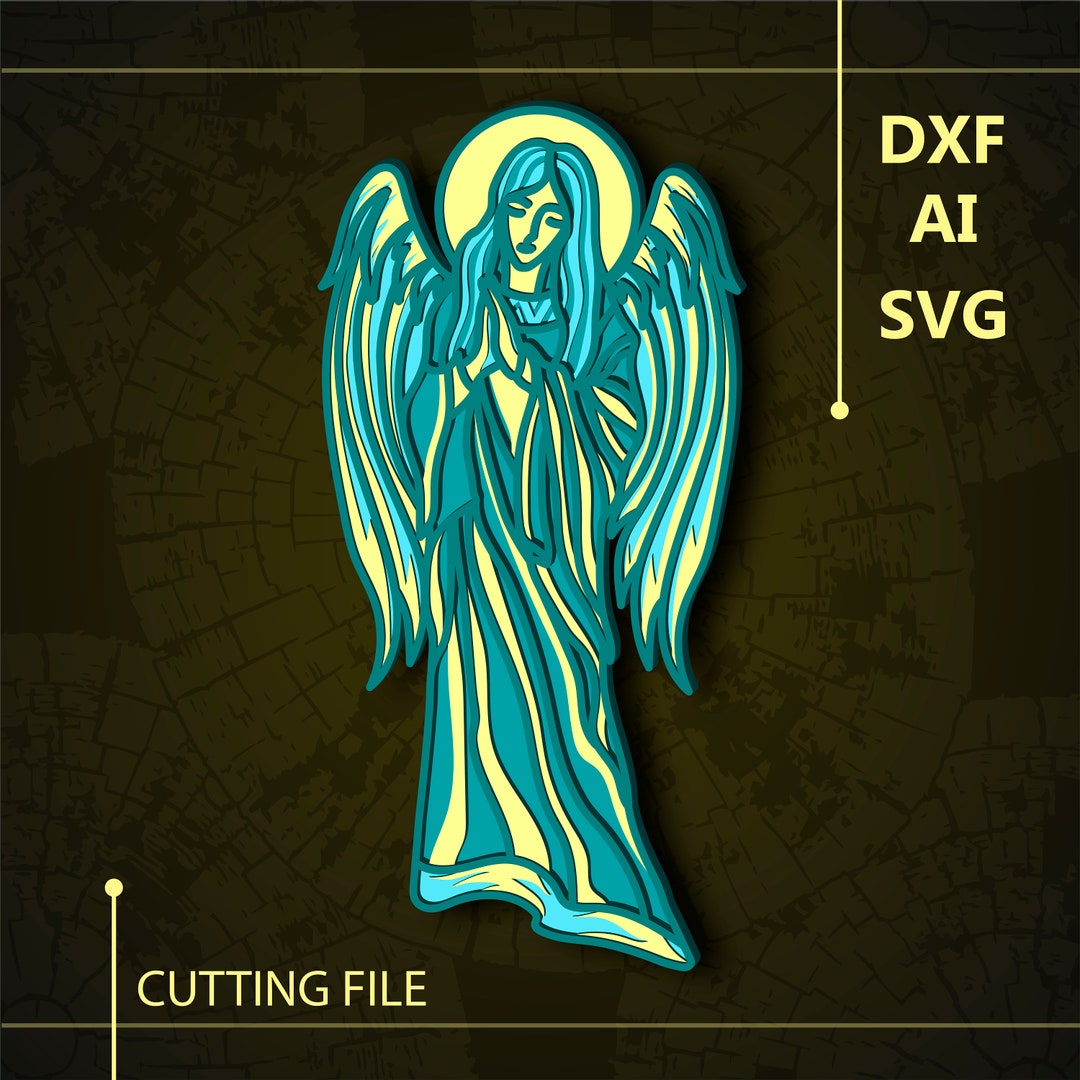 Angel Multilayer SVG/ Angel CNC File/ Multilayer Svg/ Cutting File Svg ...