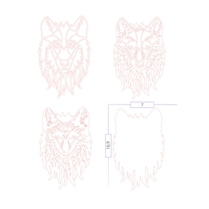 Wolf Multilayer SVG/ Wolf CNC File/ Cricut File / Cutting File Svg ...