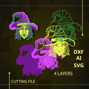 Bundle Halloween Multilayer SVG/ Halloween CNC File/ Cricut File ...