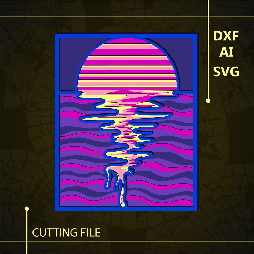Sunset Multilayer SVG/ Sunset CNC File / Cricut File/ Cutting File Svg ...