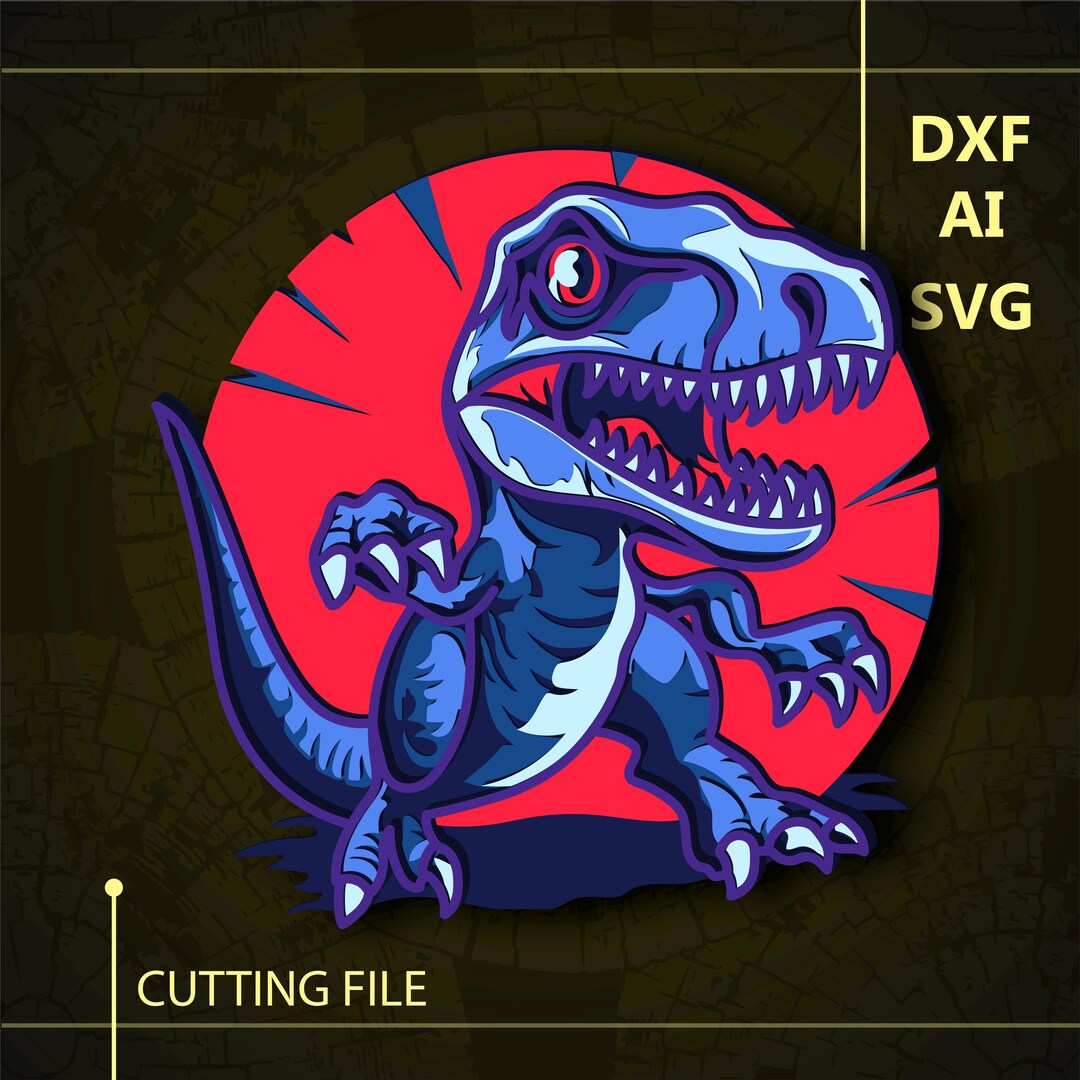 Allosaurus Multilayer SVG/ Dinosaur CNC File/ Cricut File / Cutting ...