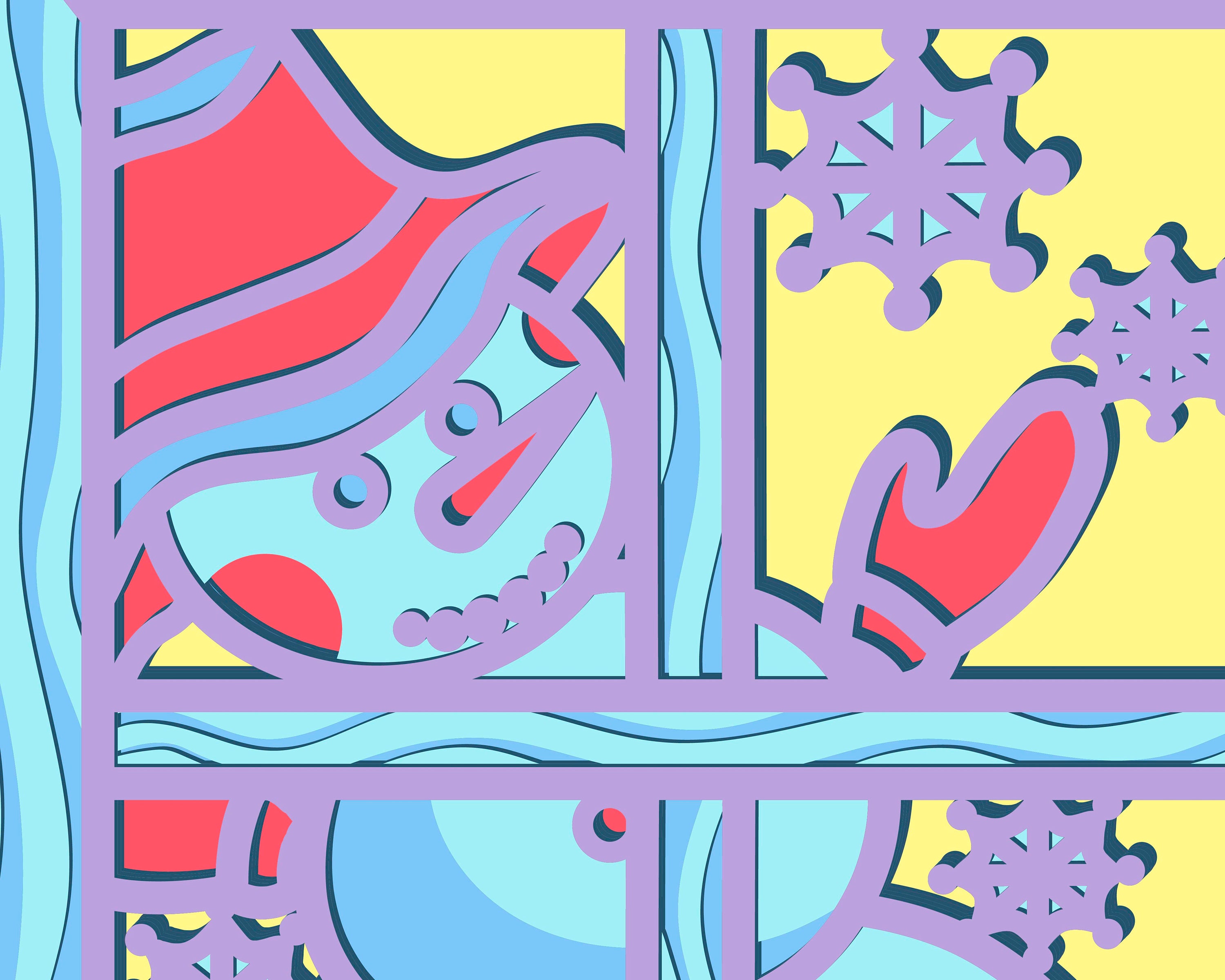 Snowman Mandala SVG/ Snowman CNC/ Multilayer Svg/ Cutting File - Etsy