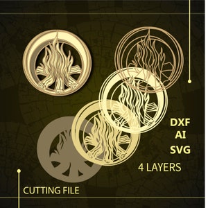 Fire Multilayer SVG/ Fire CNC File/ Cricut File / Cutting File Svg ...