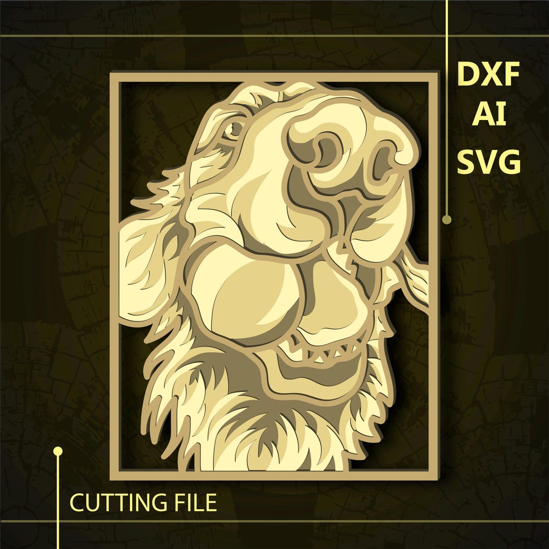 Labrador Dog Multilayer SVG/ Labrador Dog CNC File/ Cricut File ...