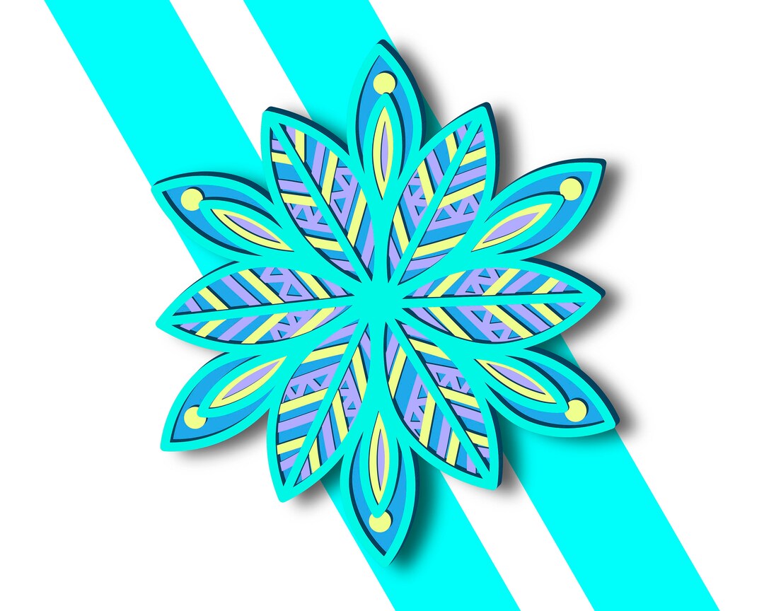 Snowflake Multilayer SVG/ Snowflake CNC/ Multilayer Svg/ Cutting File ...