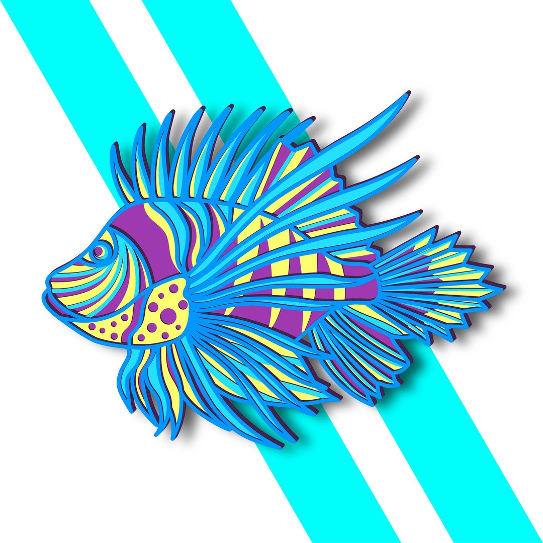 Fish Multilayer SVG/ Fish CNC/ Multilayer Svg/ Cutting File Svg/ Paper ...