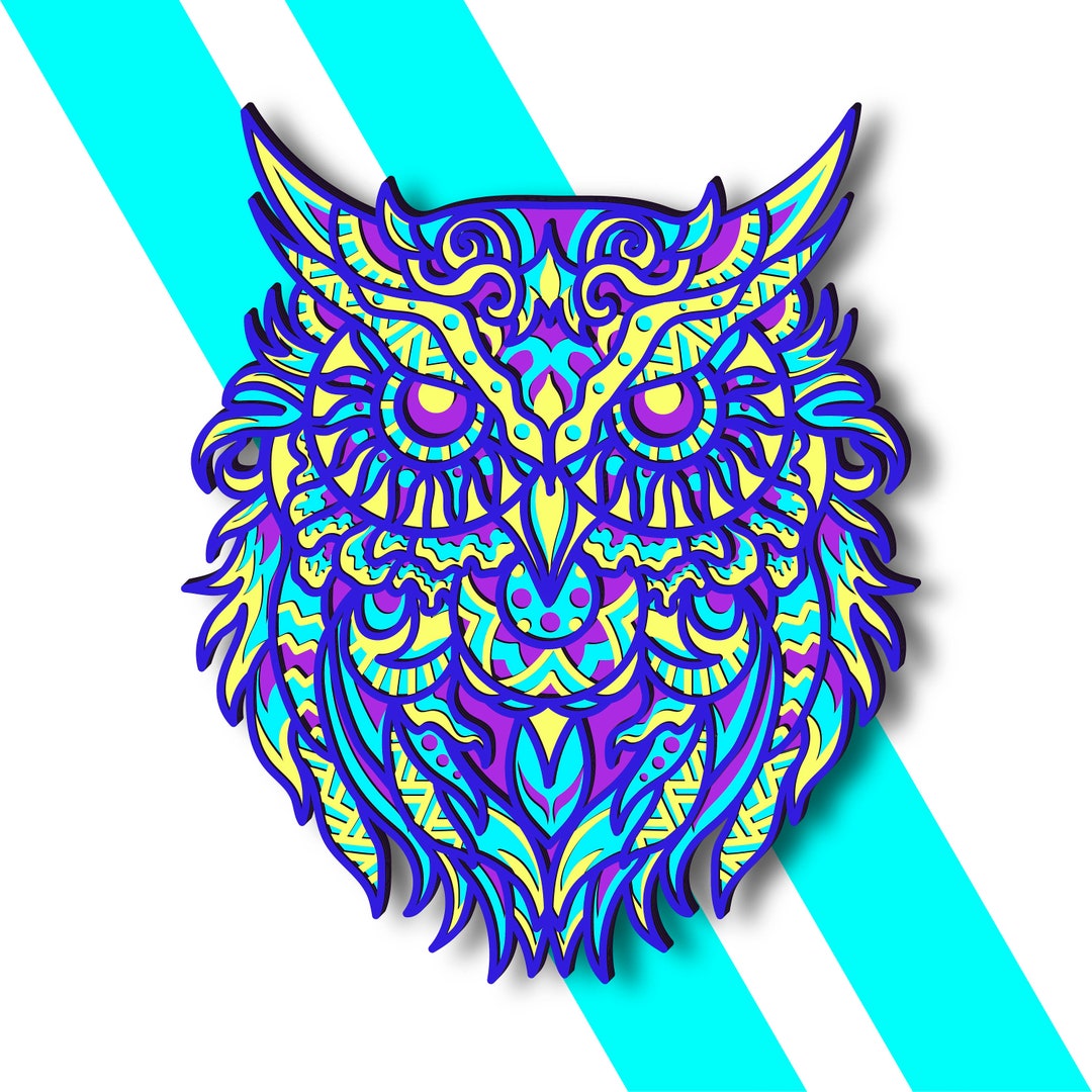 Owl Multilayer SVG/ Owl CNC/ Multilayer Svg/ Cutting File Svg/ Paper ...