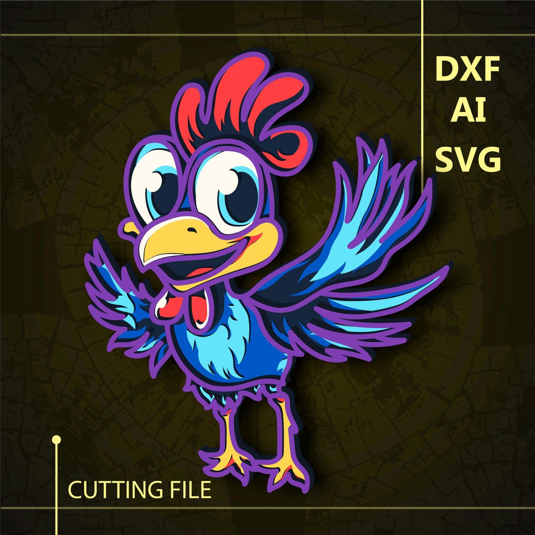 Chicken Multilayer SVG/ Chicken CNC File/ Cricut File / Cutting File ...