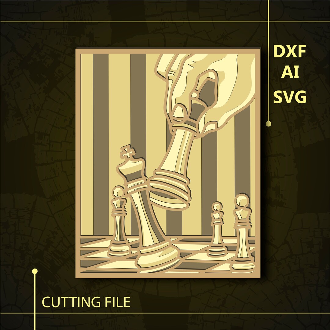 Chess Multilayer SVG/ Chess CNC File / Multilayer Svg/ Cutting File Svg ...