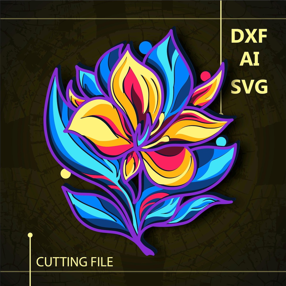 Flower Multilayer SVG/ Flower CNC File/ Cricut File / Cutting File Svg ...