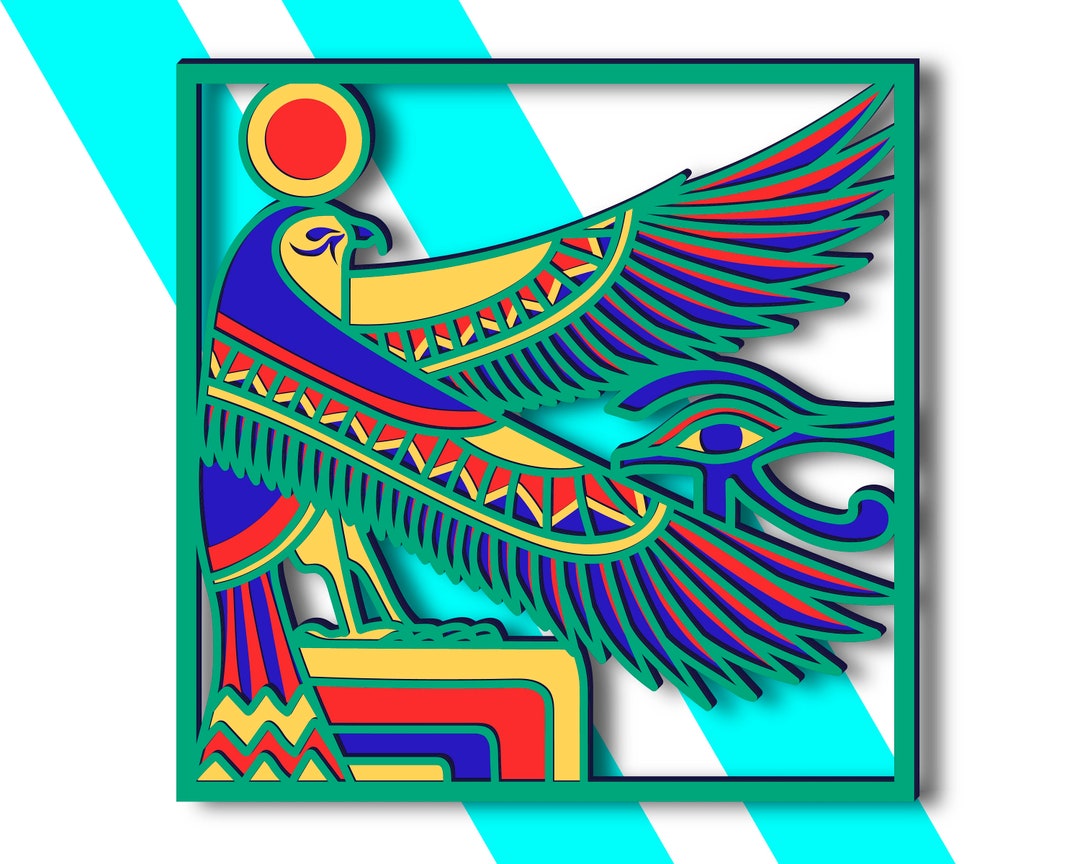 Egyptian Falcon Multilayer SVG/ Egyptian Falcon CNC/ Multilayer Svg ...