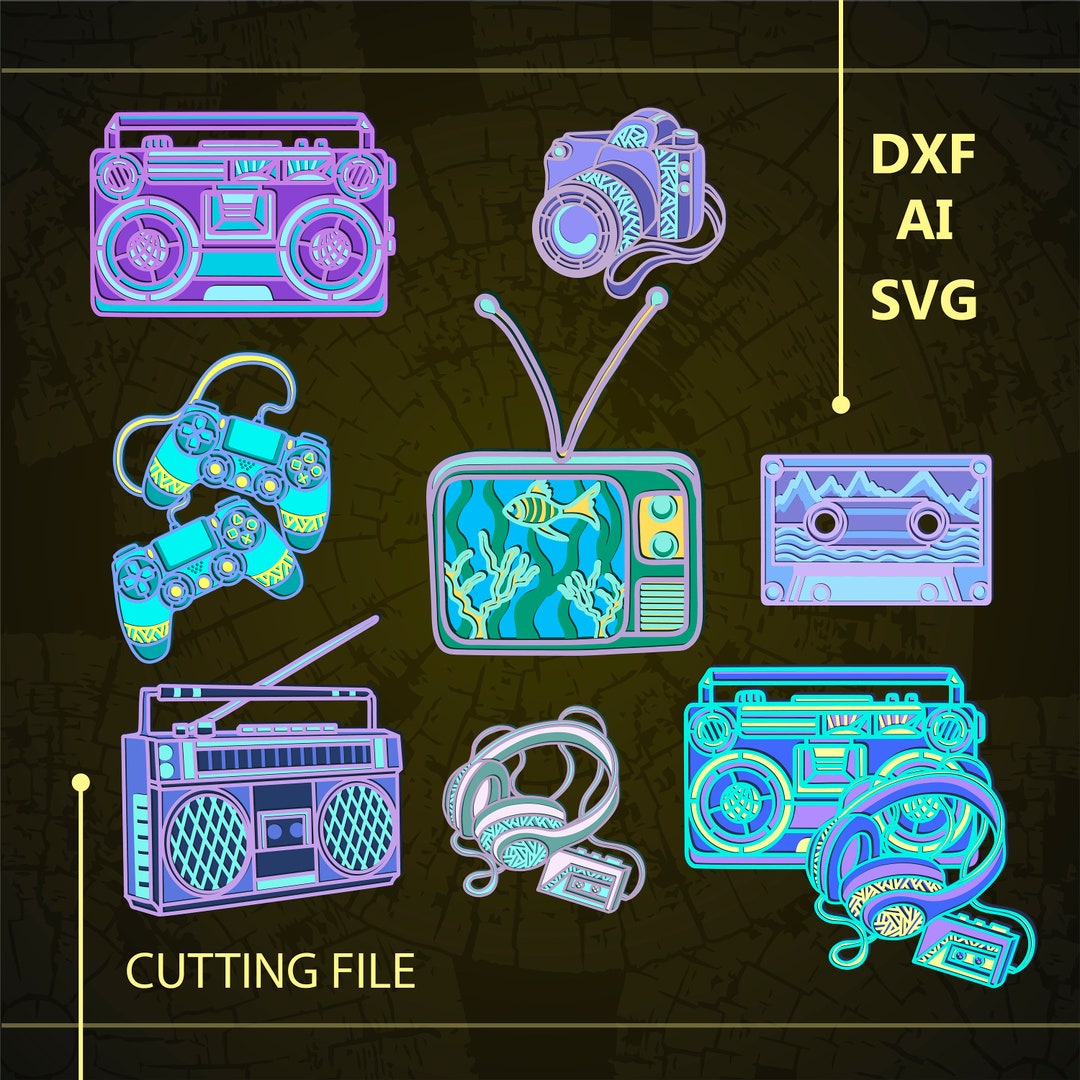 Bundle Technology. Gadgets Multilayer SVG/ Technology. Gadgets CNC File ...
