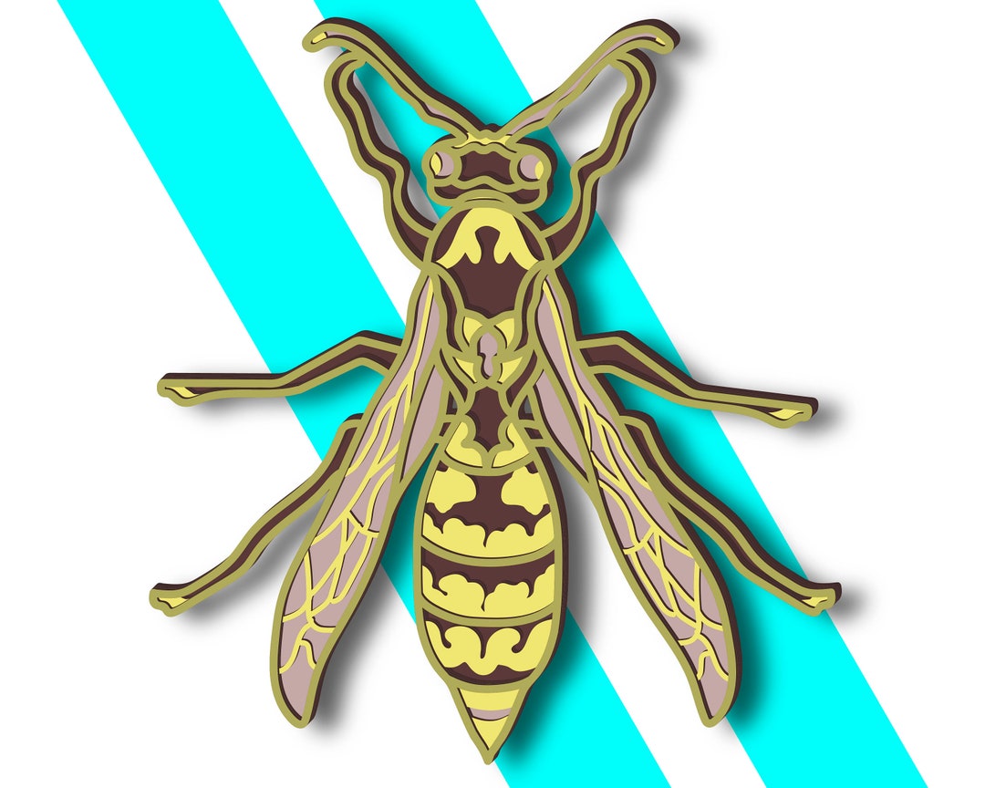 Wasp Multilayer SVG/ Wasp CNC/ Multilayer Svg/ Cutting File Svg/ Paper Cut/ Multilayer SVG/ - Etsy