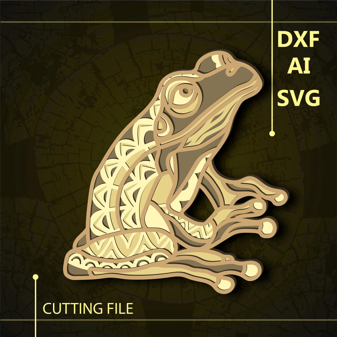 Frog Multilayer SVG/ Frog CNC file/ Archivo Cricut / Archivo de corte ...