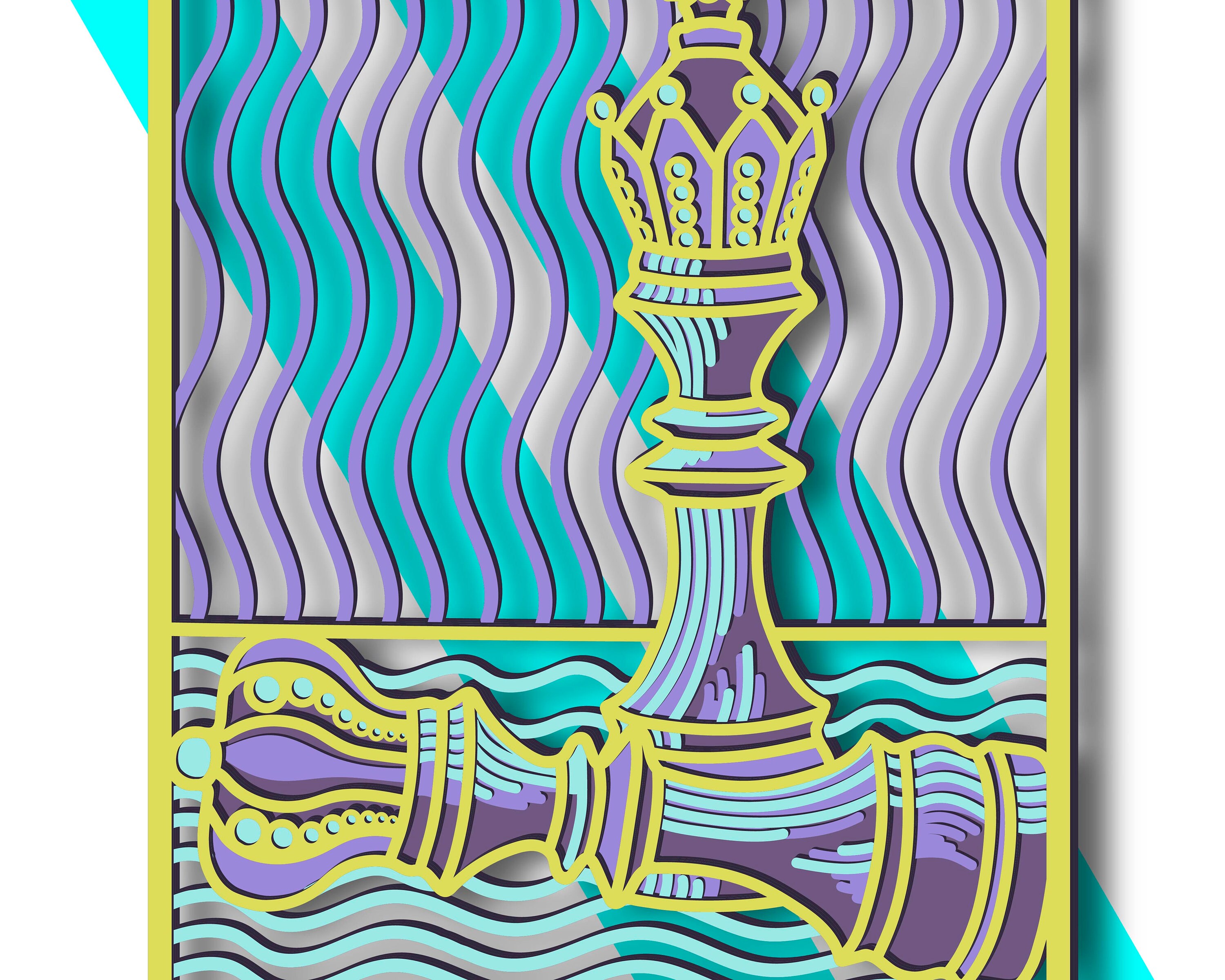 Chess Mandala SVG/ Chess CNC/ Multilayer Svg/ Cutting File - Etsy