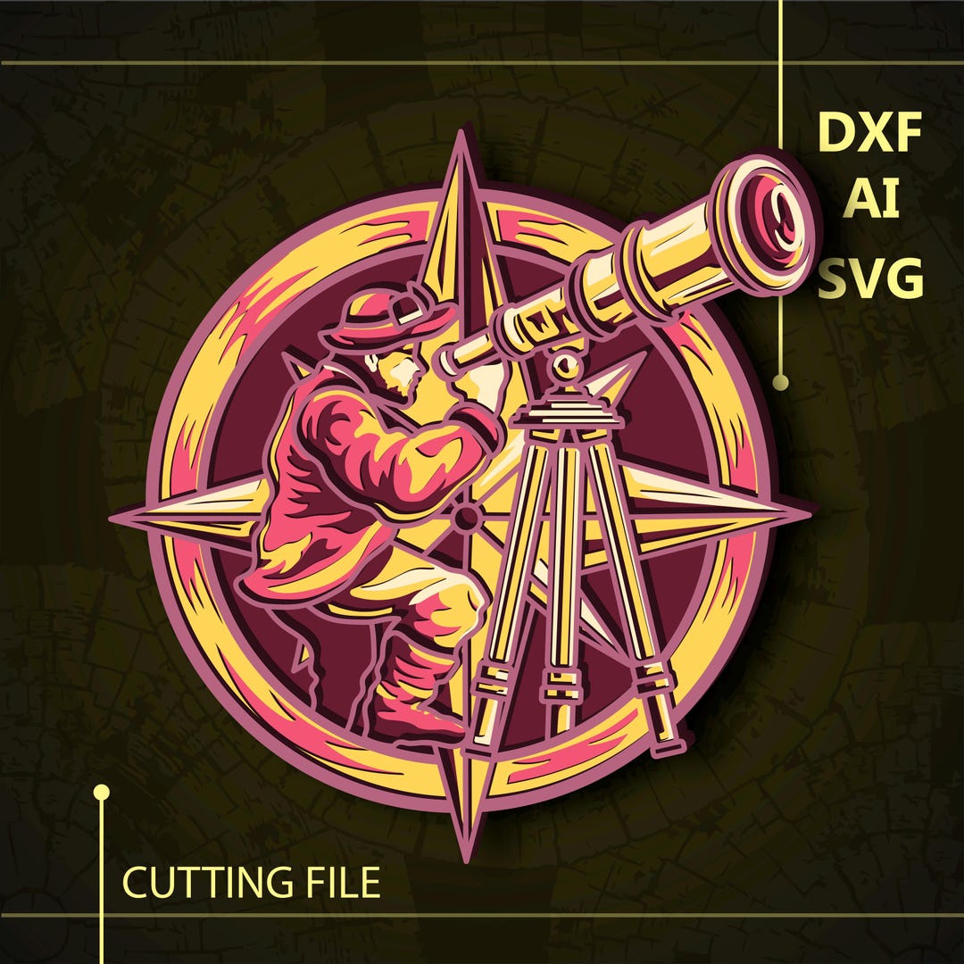 Astronomer Multilayer SVG. CNC. Cricut. Paper Cutting. Laser Cut File ...