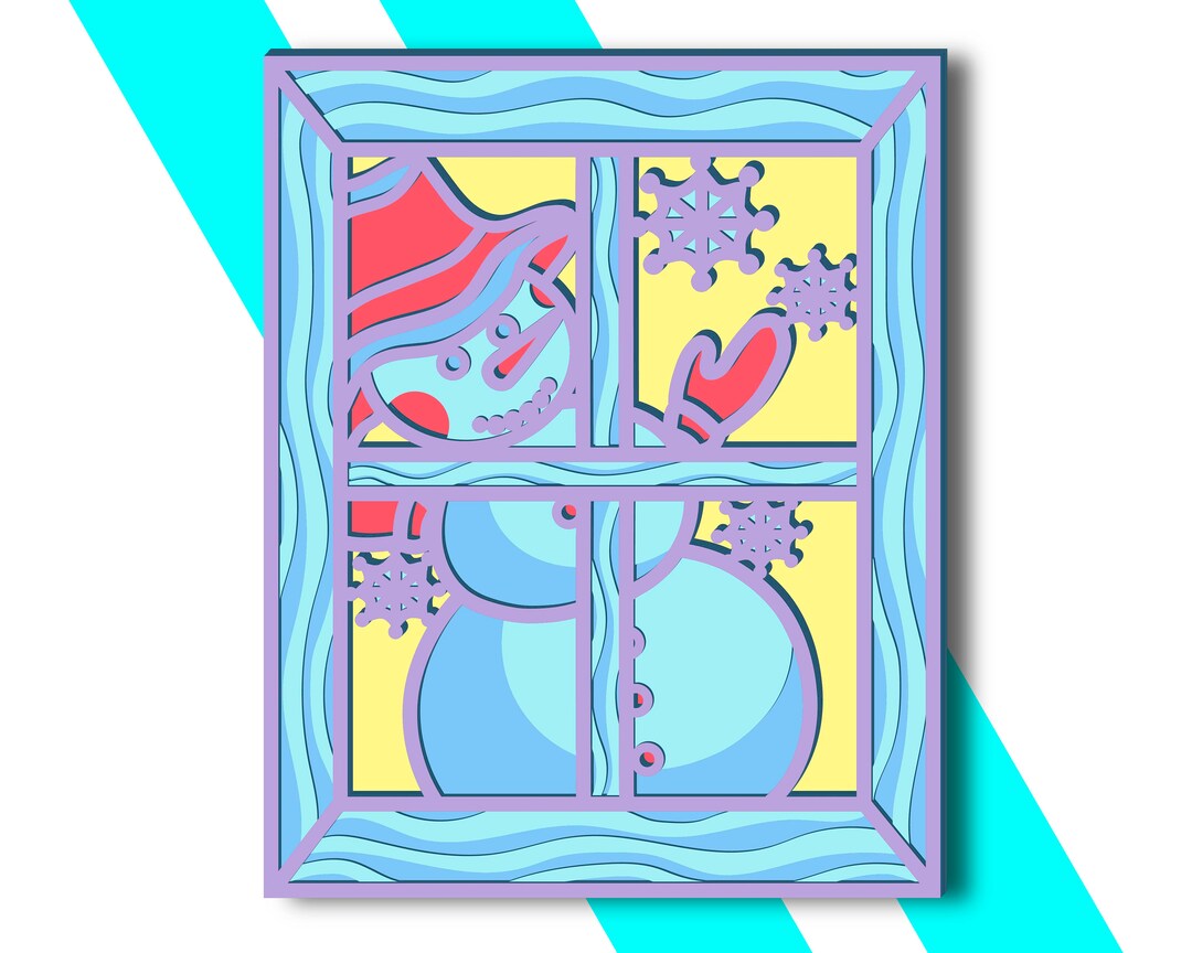 Snowman Mandala SVG/ Snowman CNC/ Multilayer Svg/ Cutting File Svg ...