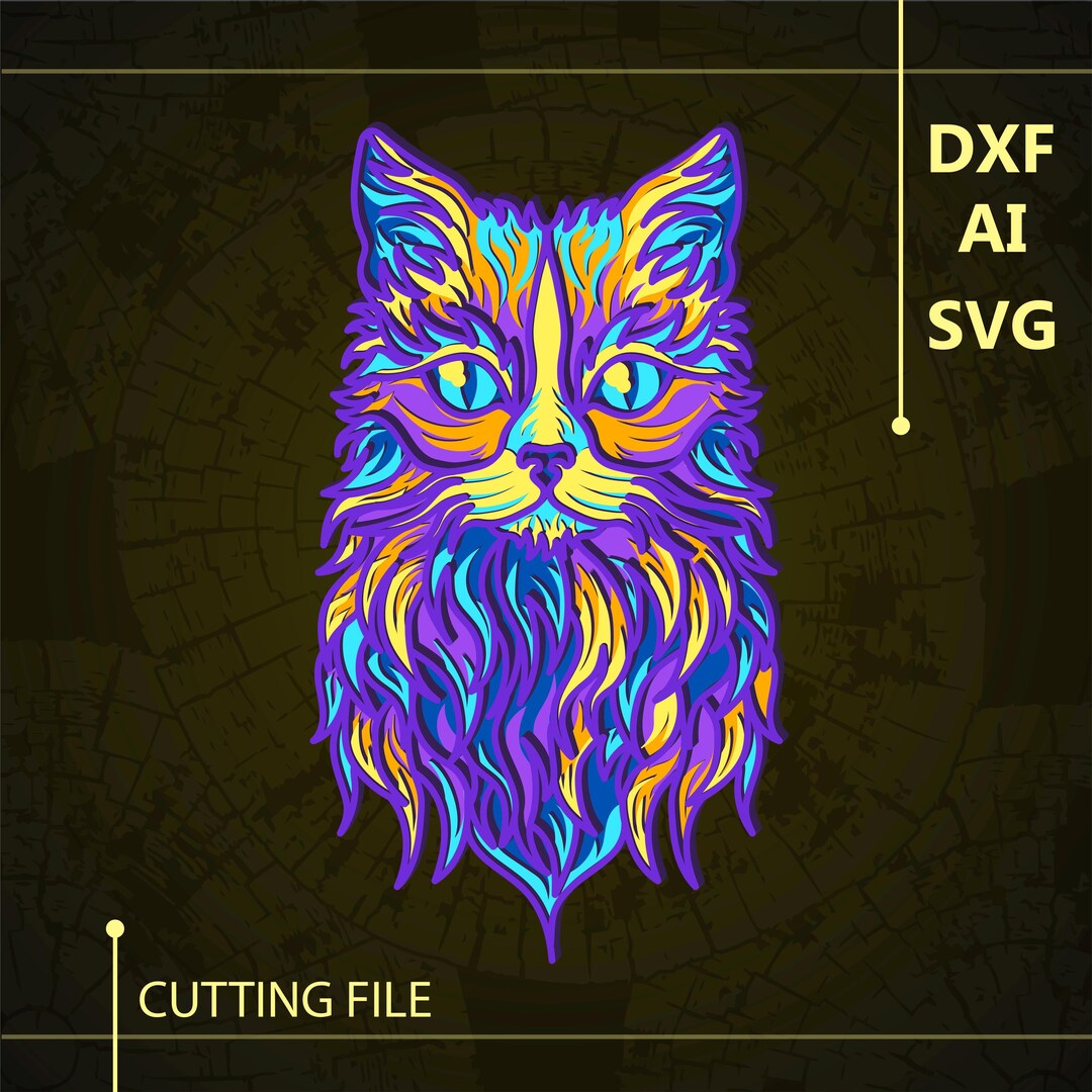 Cat Multilayer SVG/ Cat CNC File/ Cricut File / Cutting File Svg/ Paper ...