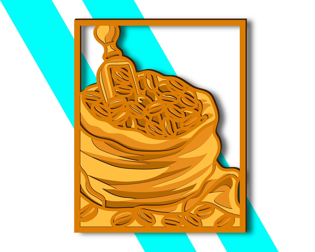 Coffee Multilayer SVG/ Coffee CNC/ Multilayer Svg/ Cutting File Svg ...