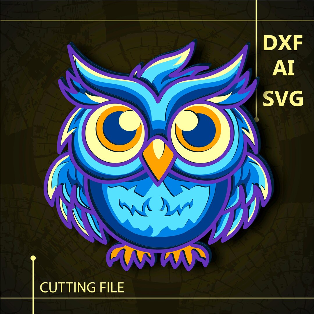 Owl Multilayer SVG/ Owl CNC File/ Cricut File / Cutting File Svg/ Paper ...