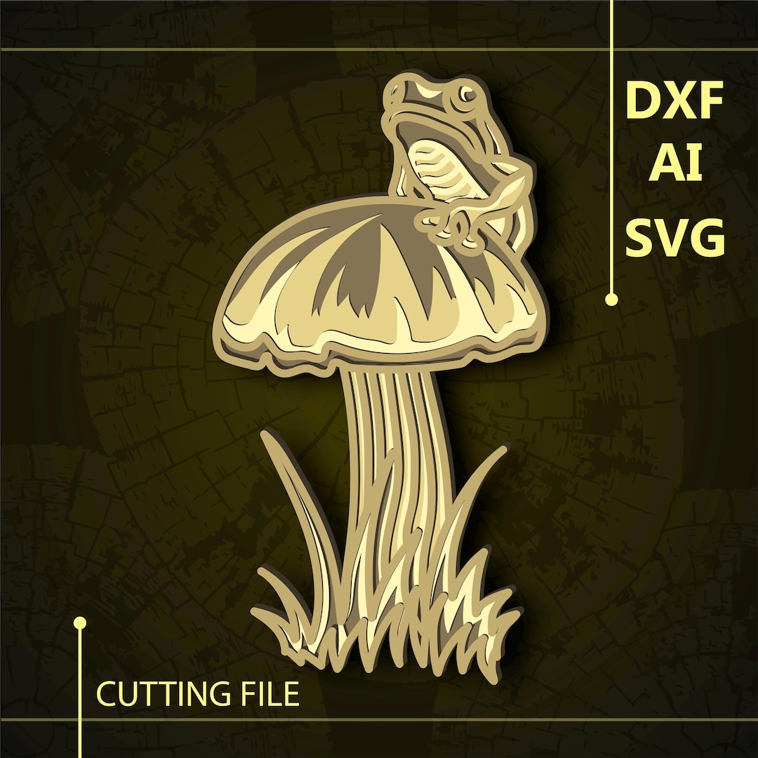Mushroom Multilayer SVG. CNC. Cricut. Paper Cutting. Laser Cut File. 3D ...