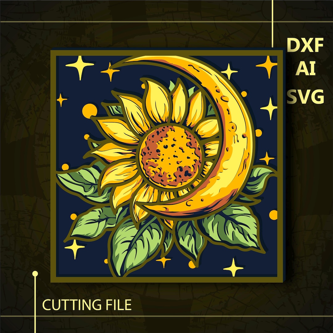 Sunflower Multilayer SVG/ Sunflower CNC File/ Cricut File / Cutting ...