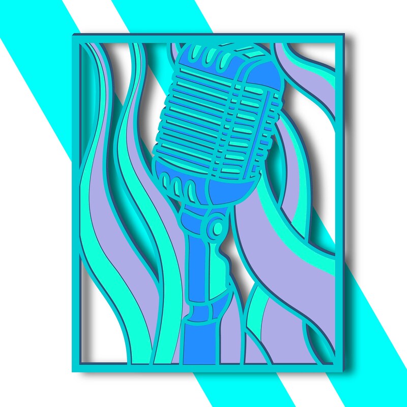 Microphone Art - Etsy