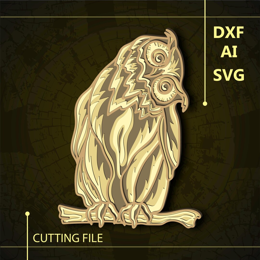 Owl Multilayer SVG/ Owl CNC File/ Cricut File / Cutting File Svg/ Paper ...