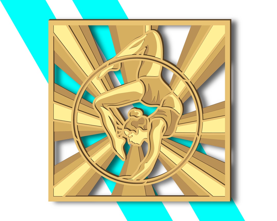 Aerial Acrobatics Multilayer SVG/ Aerial Acrobatics CNC/ Multilayer Svg ...