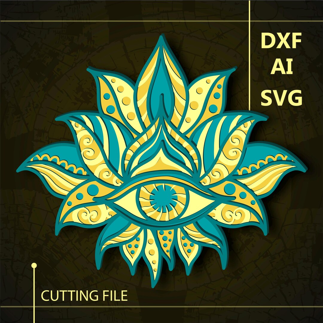Eye Multilayer SVG. CNC. Cricut. Paper Cutting. Laser Cut File. 3D ...