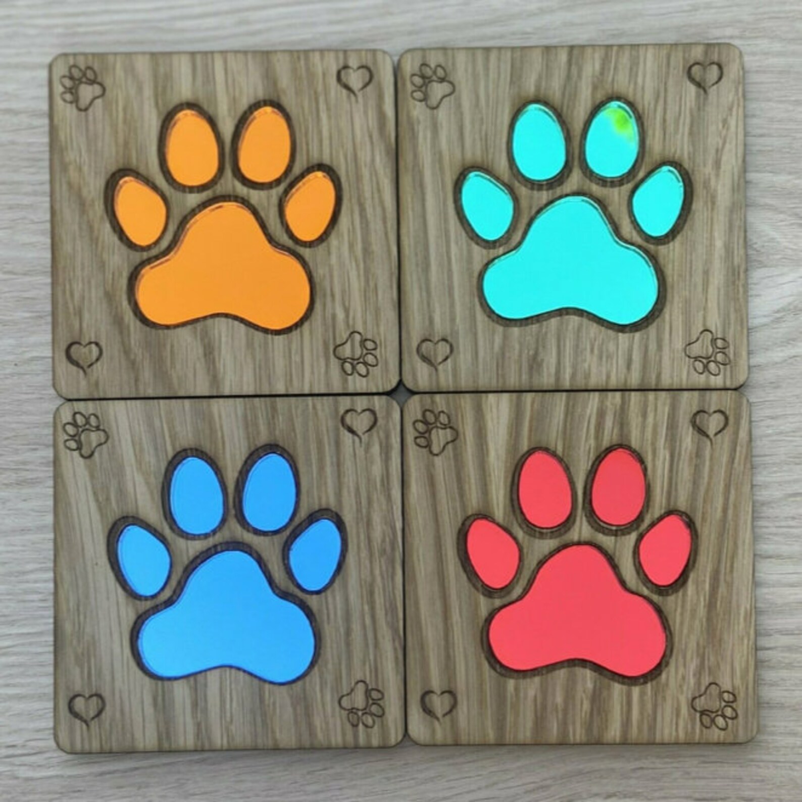 Dog Paw Coaster | Etsy