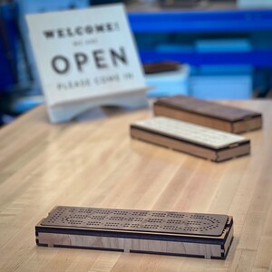 Laser Cut Wooden Cribbage Board W/ Optional Storage Box - Etsy