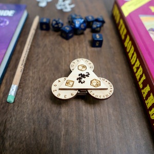 Wooden Dice Spinner for Rpgs - Etsy
