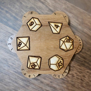 Wooden Dice Spinner for Rpgs - Etsy
