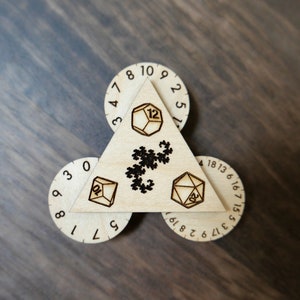 Wooden Dice Spinner for Rpgs - Etsy