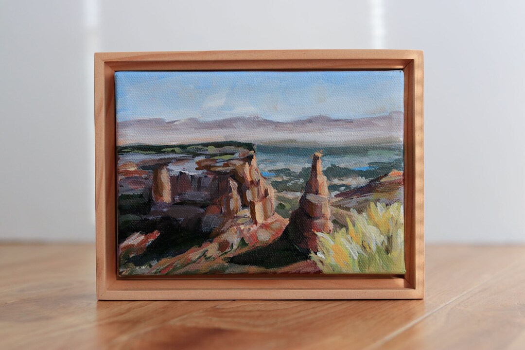 Colorado National Monument Landscape Painting Colorado Desert Landscape ...