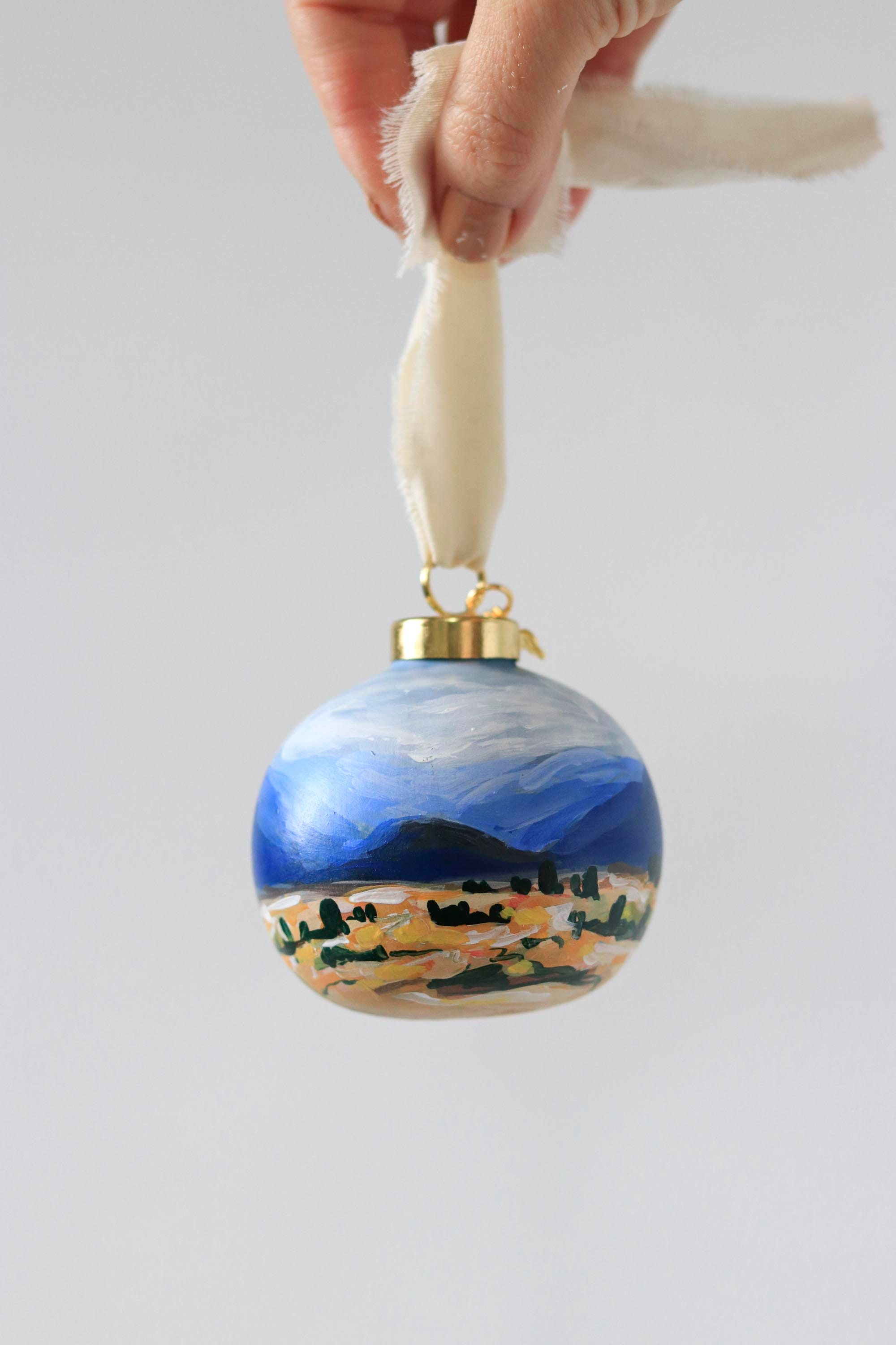Colorado Hand Painted Christmas Tree Ornament Weronika Zubek Art ...