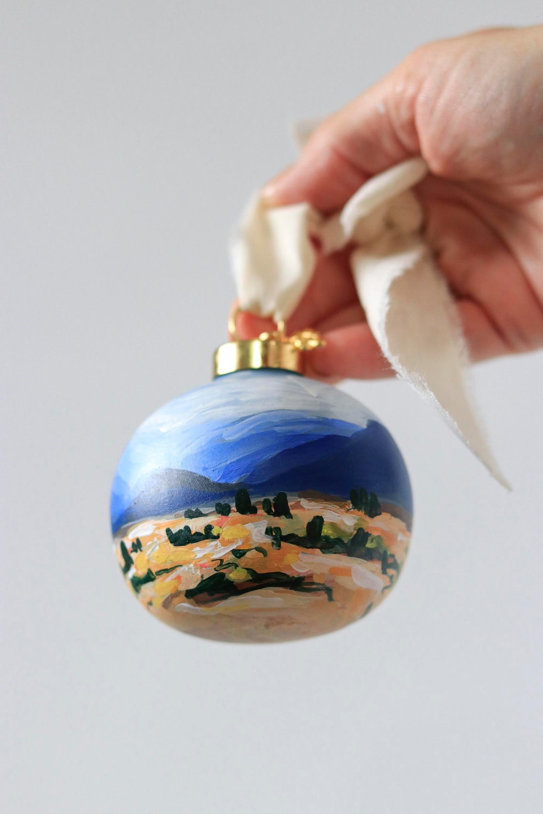 Colorado Hand Painted Christmas Tree Ornament Weronika Zubek Art ...