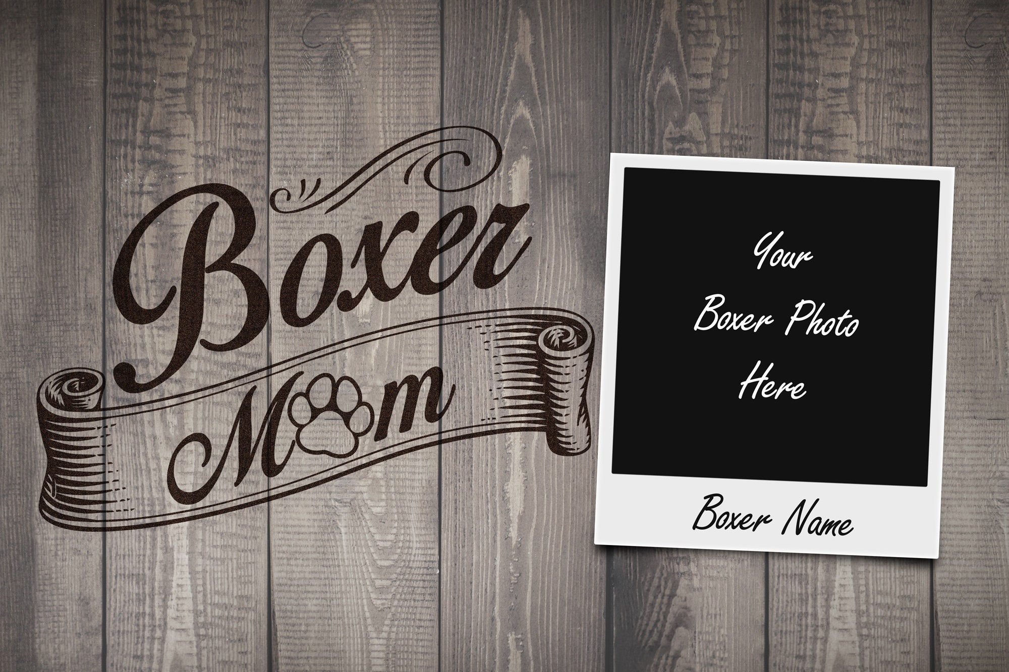 Boxer Mom Custom Canvas Print - Etsy
