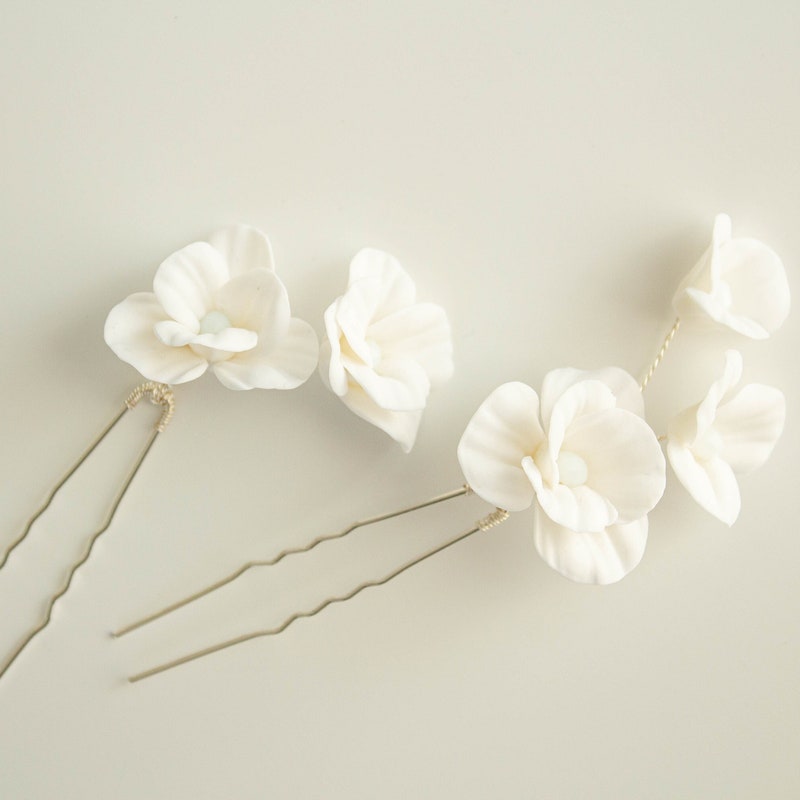 Porcelain Flower Pin - Etsy