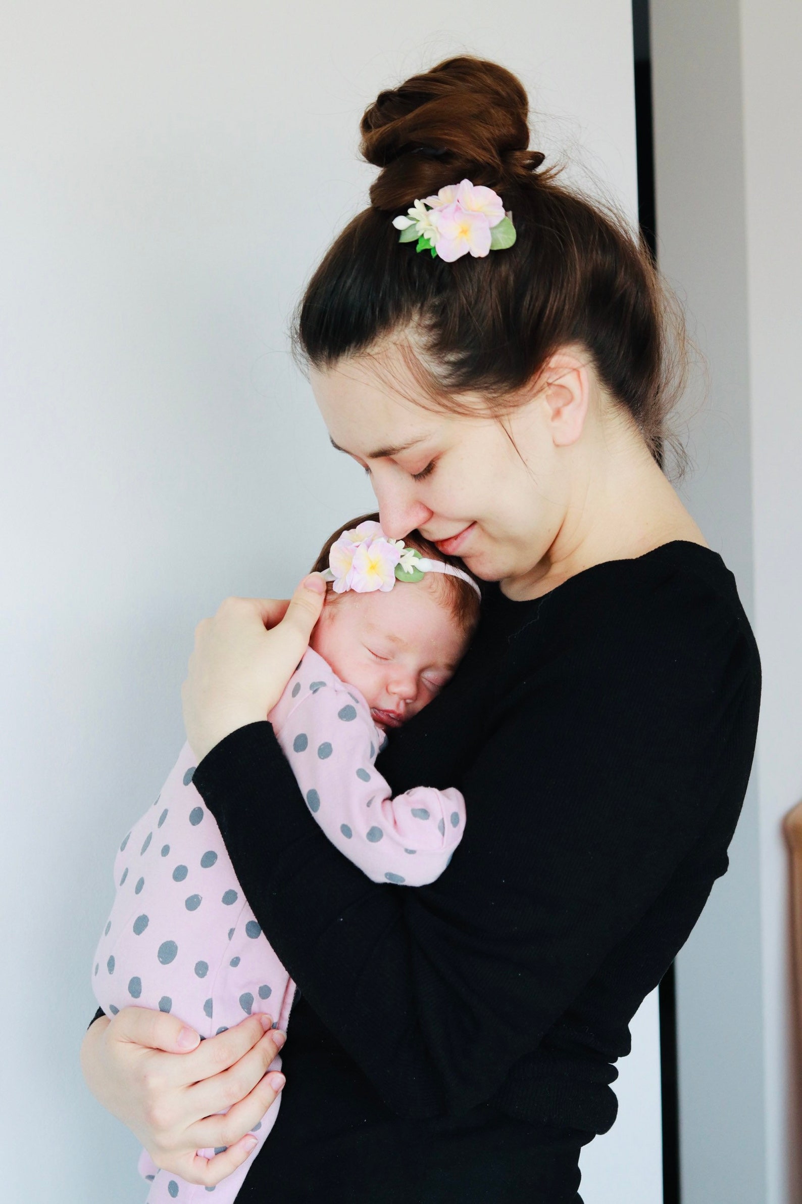 Baby Floral Hair Clip Pink Hydrangea Pink Flower Hair Piece - Etsy