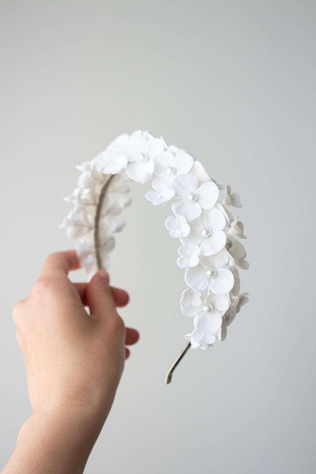 Wedding White Flower Crown - Headpiece Bridal Flowers -bride Flower ...