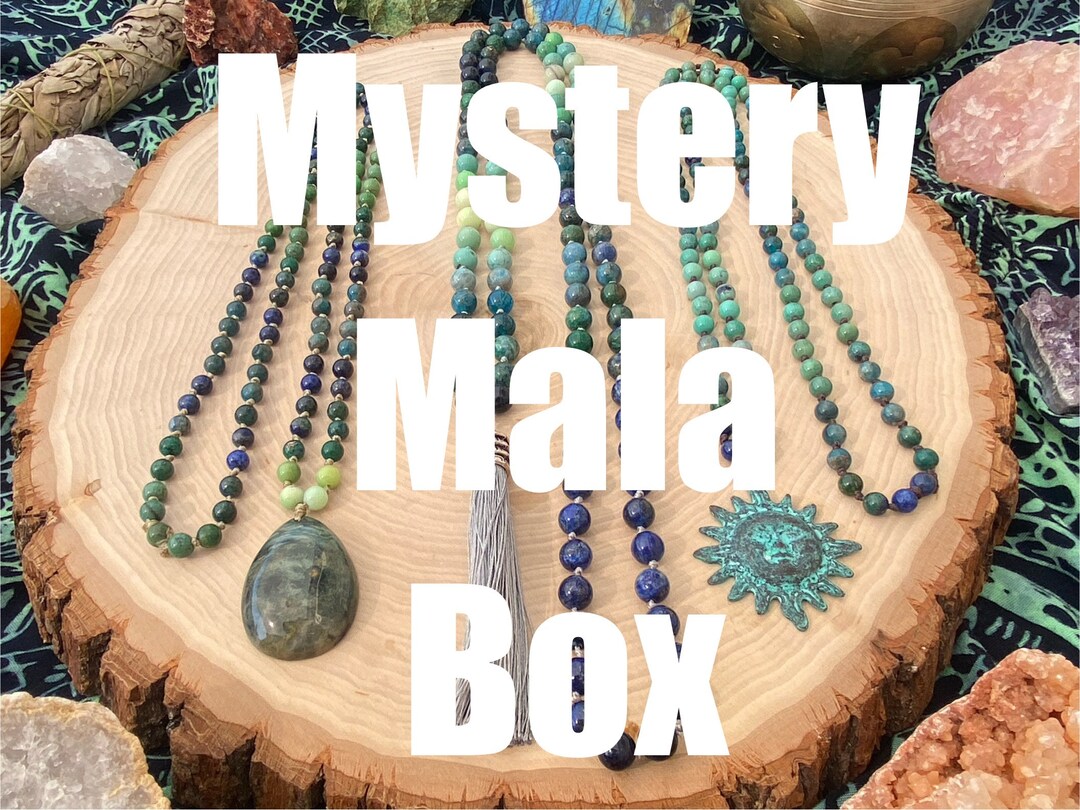 Mystery Mala Box - 108 Gemstone Bead Mala - Etsy