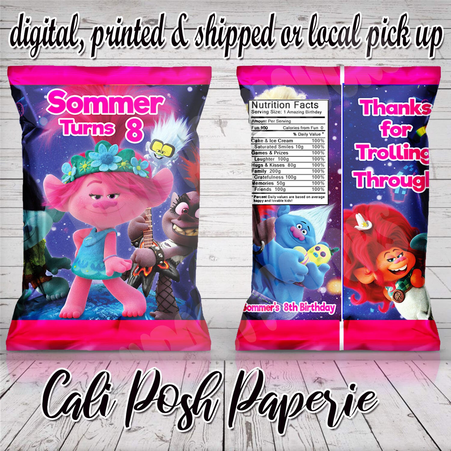 Trolls World Tour Chip Bag - Etsy