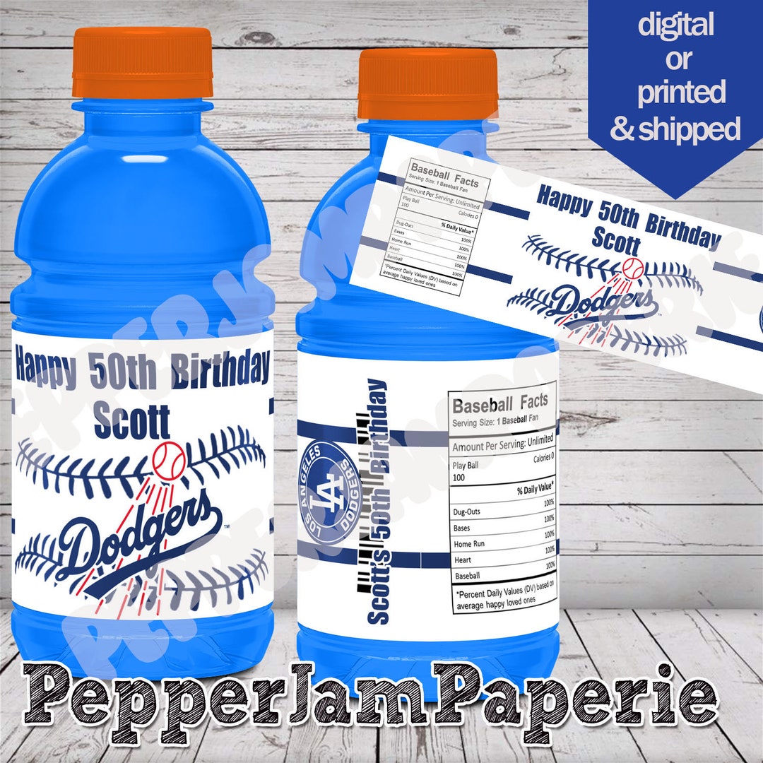 Los Angeles Dodgers Gatorade Labels. Party Favors - Etsy