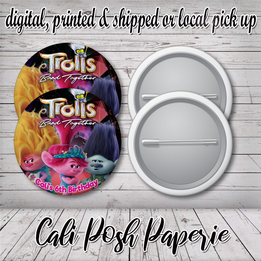 Trolls Band Together Poppy Branch Vivabutton Pins Party - Etsy