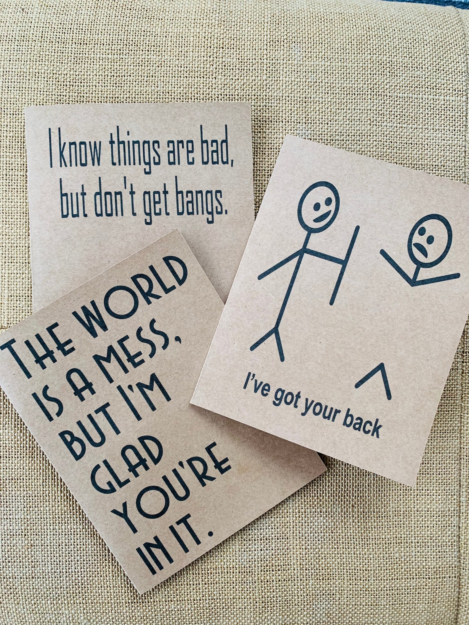 Encouragement Blank Cards Ive Got Your Back Card - Etsy